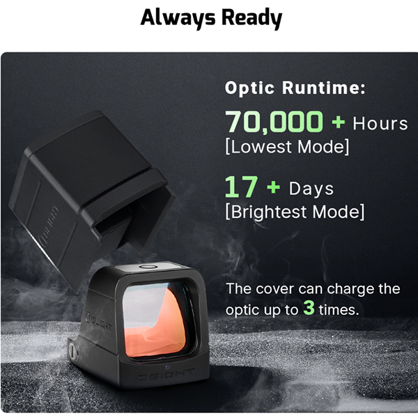 Osight 3 MOA with Magnetic Charging Cover
